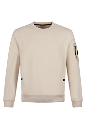 Woolrich Sweater Logo Crew Neck Off White